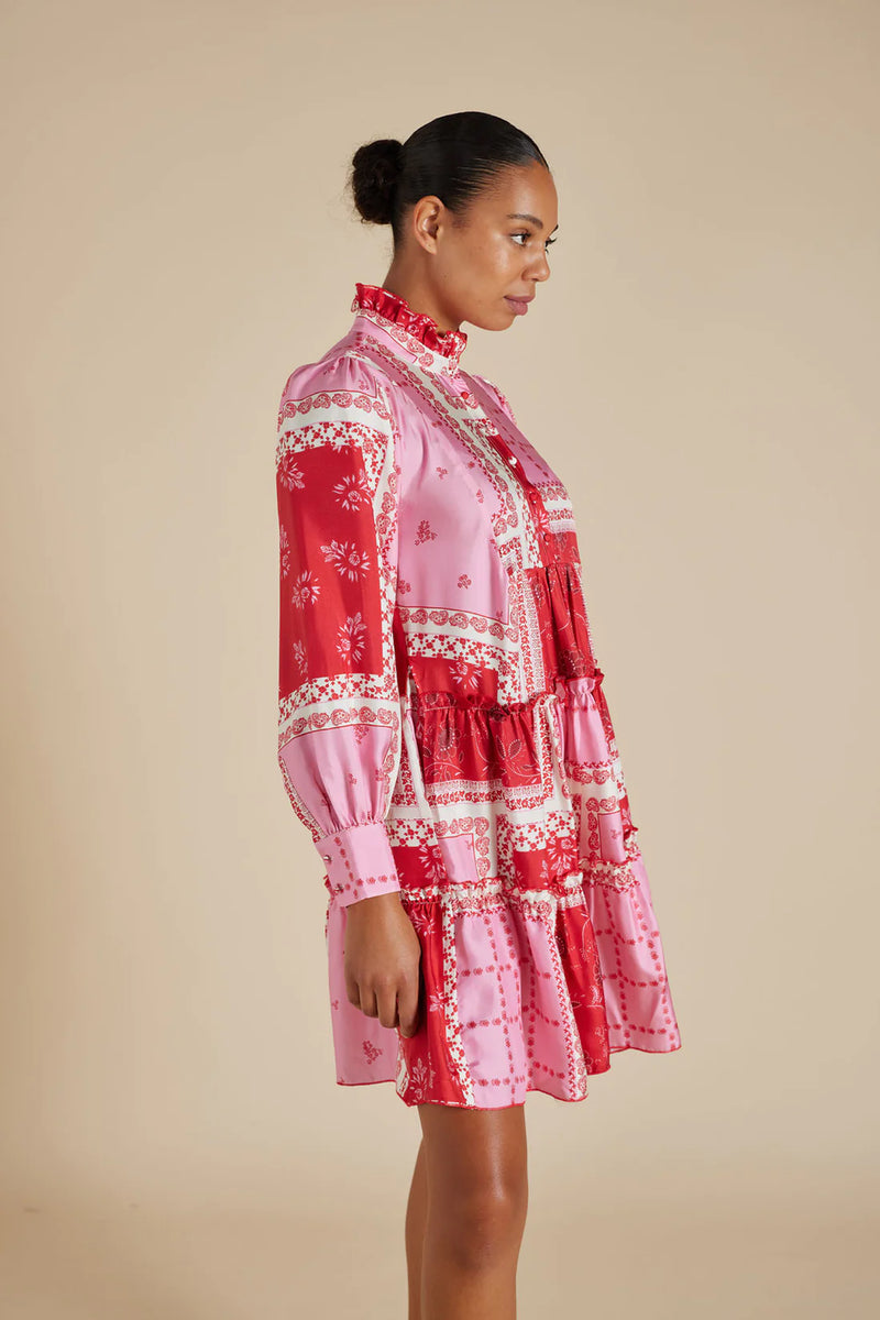 STELLA SILK TWILL DRESS IN LOLLY – Alexis Dawn Store