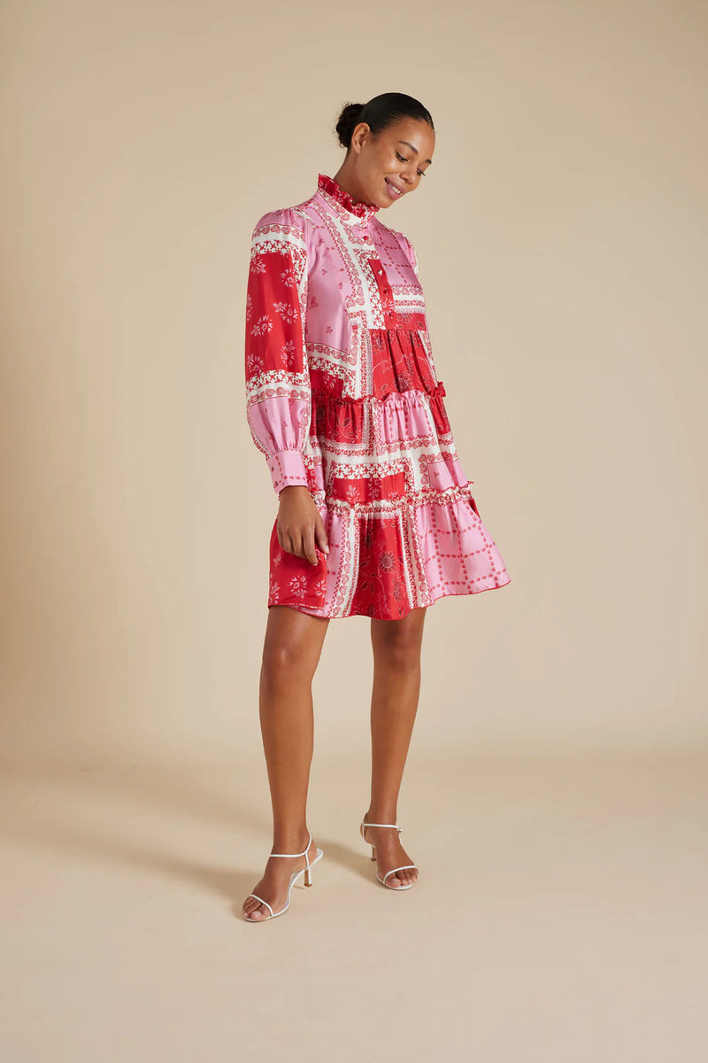 STELLA SILK TWILL DRESS IN LOLLY – Alexis Dawn Store