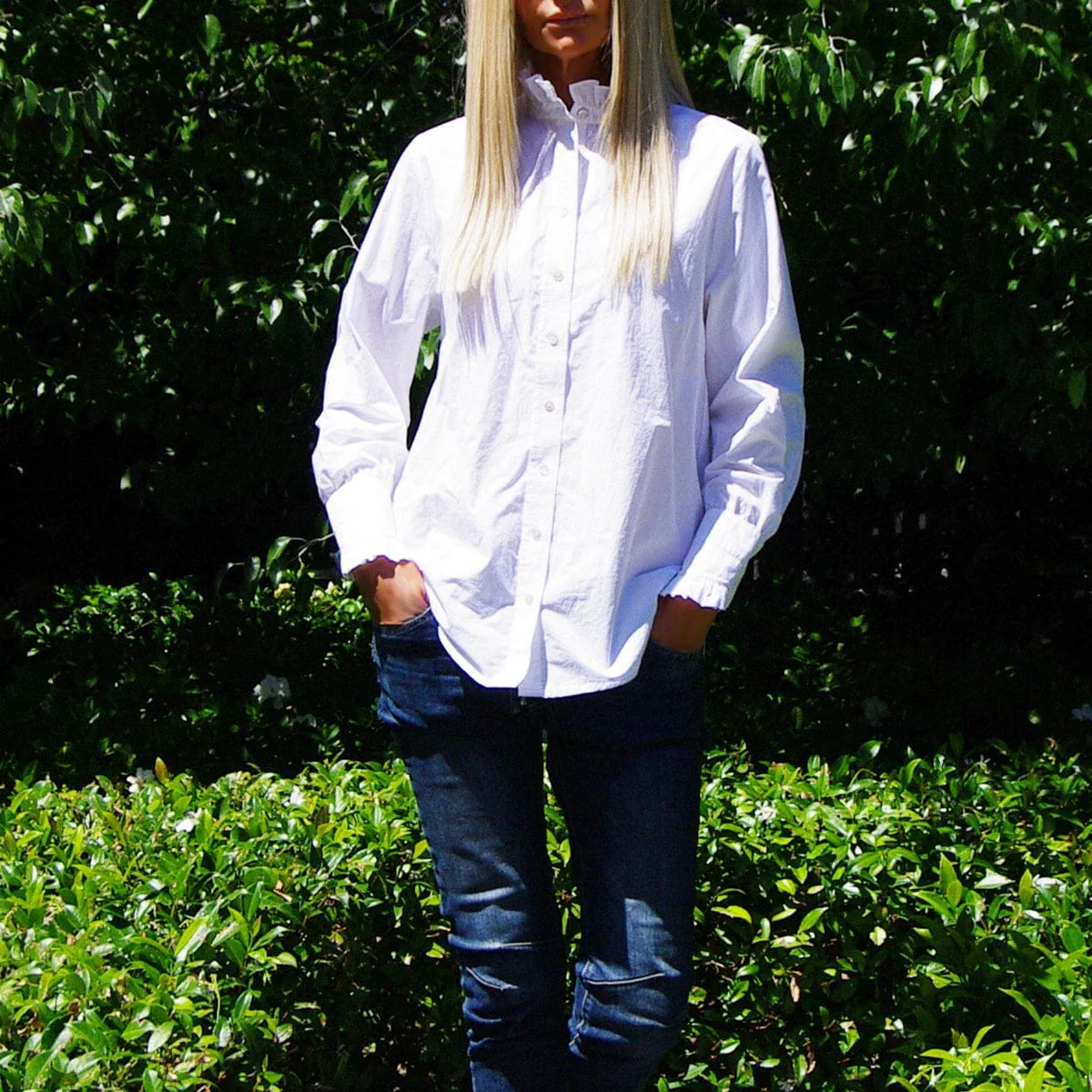 LOTTIE- WHITE POPLIN – Alexis Dawn Store