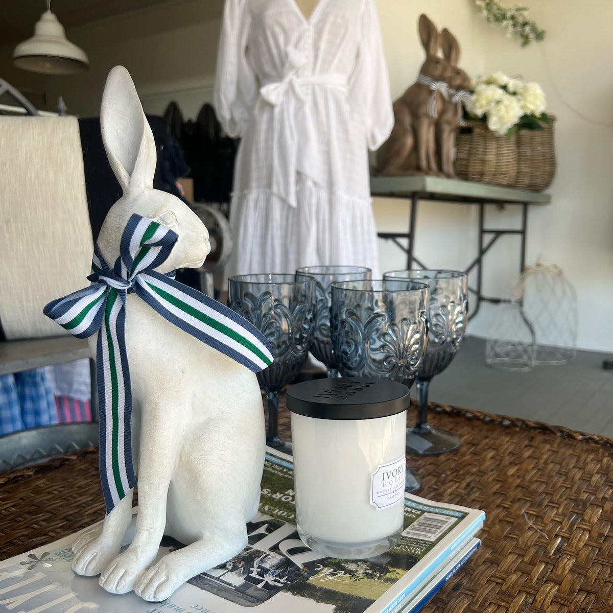 HAROLD THE TURNING HARE- WHITE – Alexis Dawn Store